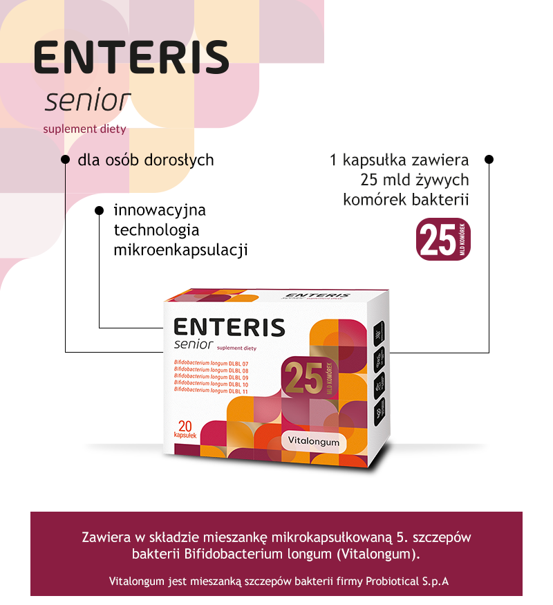 Enteris Senior, kapsułki, 20 szt. - Portal DOZ.pl