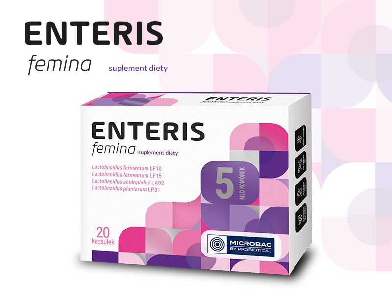 Zestaw Probiotyki dla Kobiet, 2x Enteris Femina, kapsułki - Portal DOZ.pl