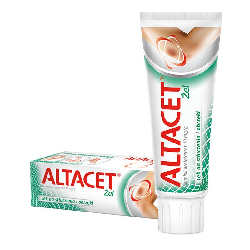 Altacet, 10 mg/g, żel na urazy i stłuczenia w tubie, 75 g