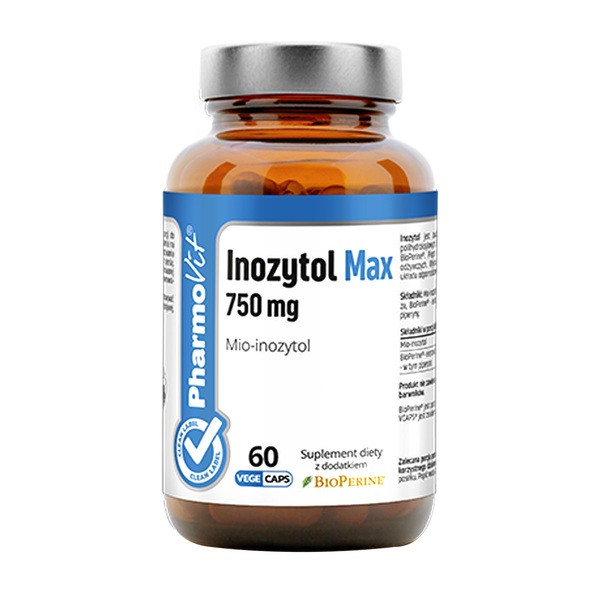 Pharmovit Inozytol Max 750 mg, kapsułki, 60 szt. - Portal DOZ.pl