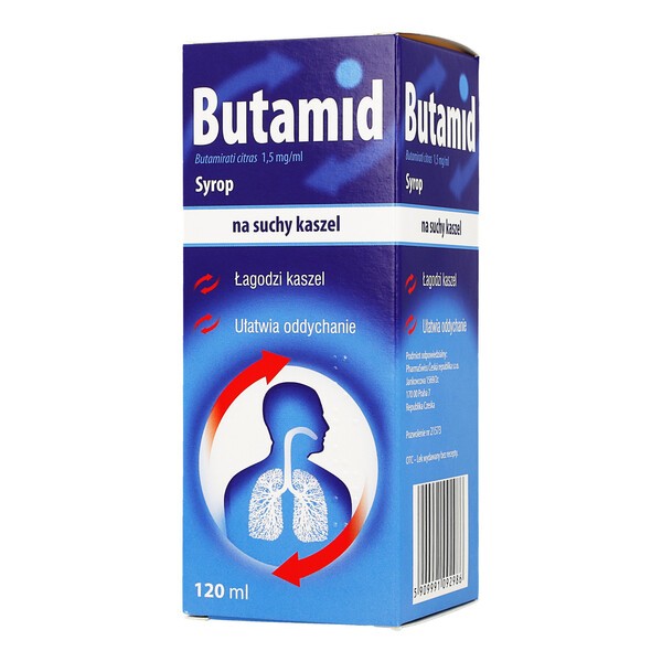 Butamid, 1,5 mg/ml, syrop, 120 ml