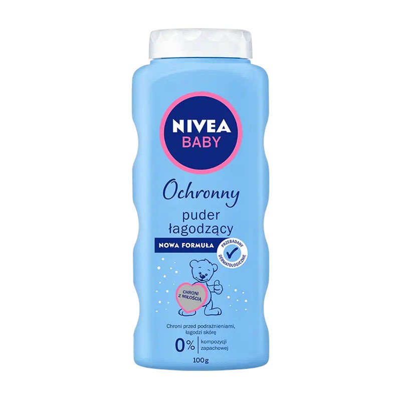 Nivea Baby, ochronny puder łagodzący, 100 g
