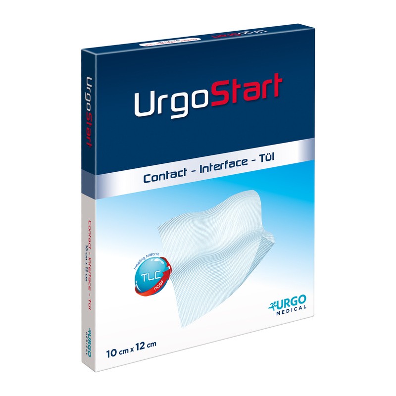 UrgoStart Contact, opatrunek, 10 cm x 12 cm, 1 szt. (z opakowania 10 szt.)