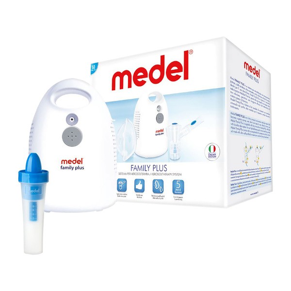 Inhalator Medel Family Plus & nebulizator Jet Rhino, 1 szt.