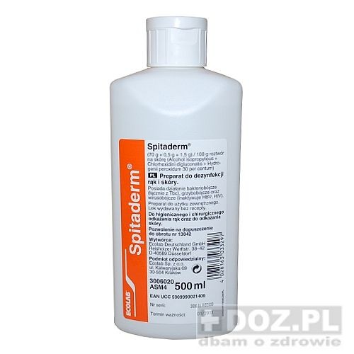 Spitaderm, roztwór na skórę, 500 ml