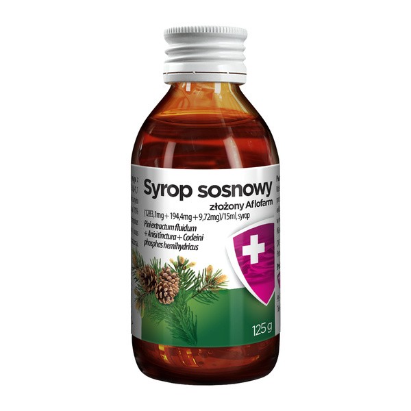 Syrop sosnowy złożony (Sirupus Pini Compositum), Aflofarm, 125 g, syrop