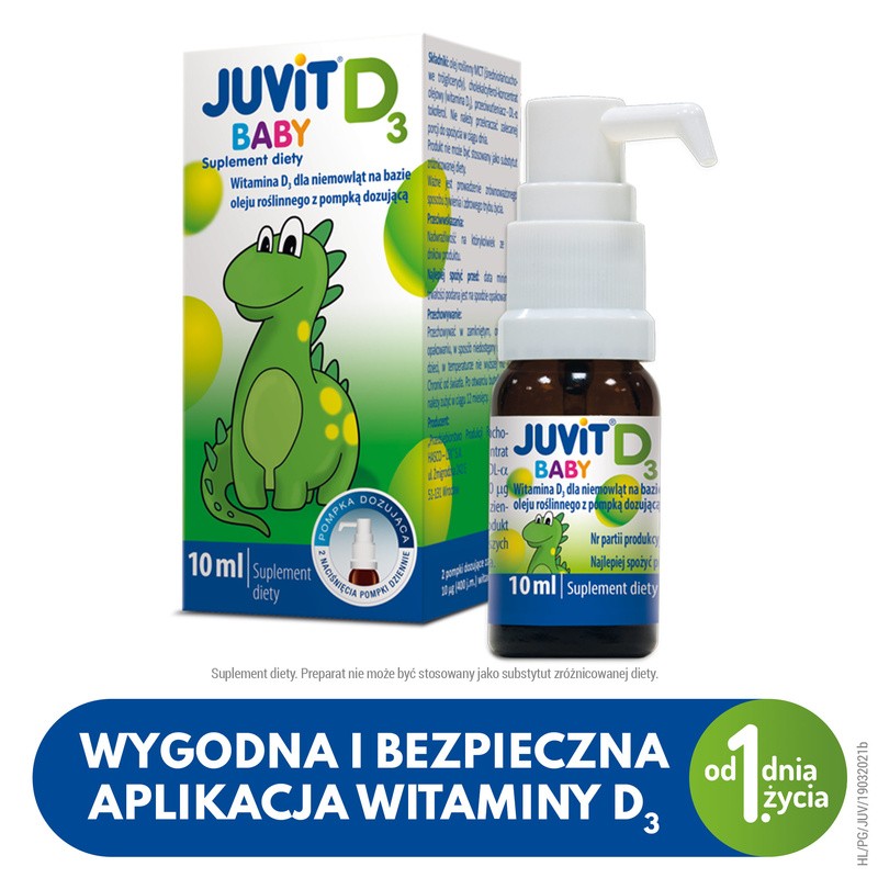 Juvit Baby D3, płyn (krople), 10 ml - Portal DOZ.pl