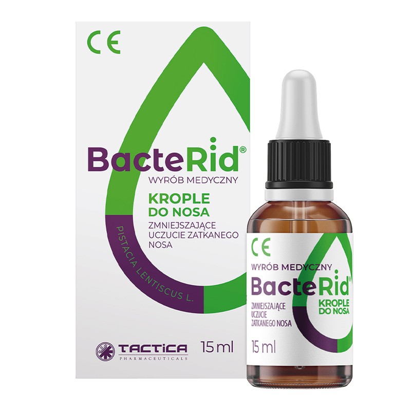 BacteRid, krople udrażniające nos, 15 ml