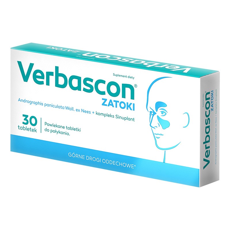 Verbascon Zatoki, tabletki powlekane do połykania, 30 szt.