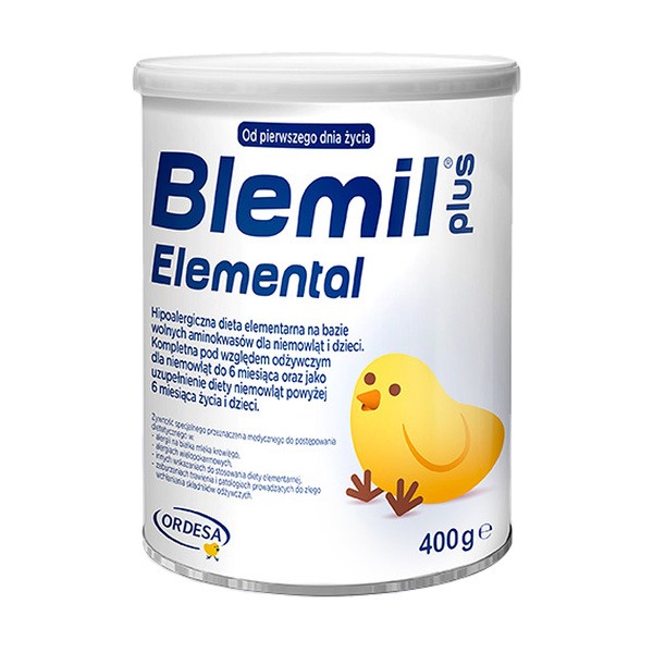 Blemil plus Elemental, proszek, od 1-go dnia życia, 400 g - Portal DOZ.pl