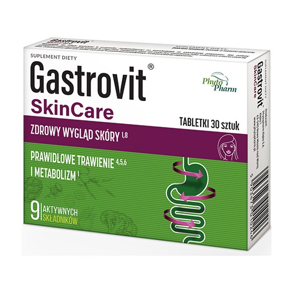 Phytopharm, Gastrovit SkinCare, tabletki, 30 szt.