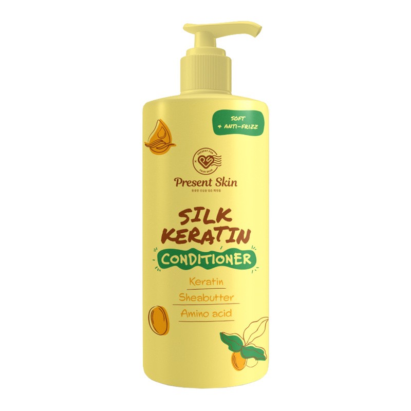 Present Skin Silk Keratin, keratynowa odzywka wygładzająca do włosów z ...