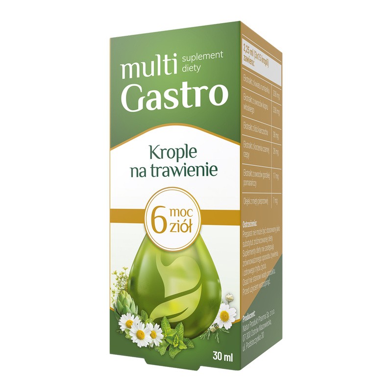 Multi Gastro, krople na trawienie, 30 ml