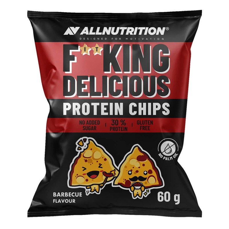 Allnutrition Fitking Delicious Protein Chips Barbecue, smak barbecue, 60 g