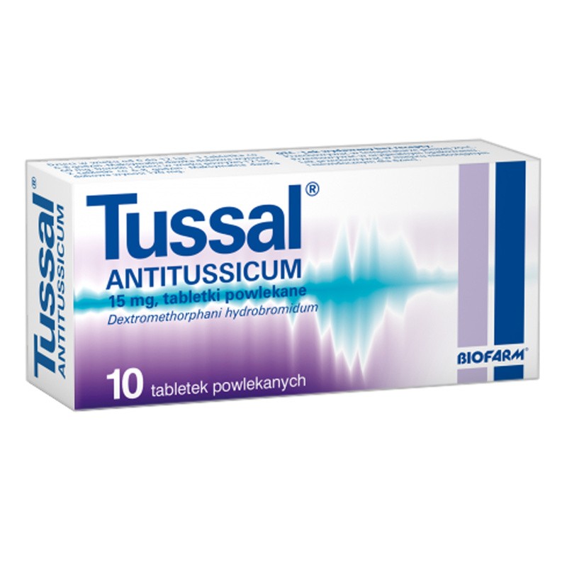Tussal Antitussicum, 15 mg, tabletki powlekane, 10 szt.