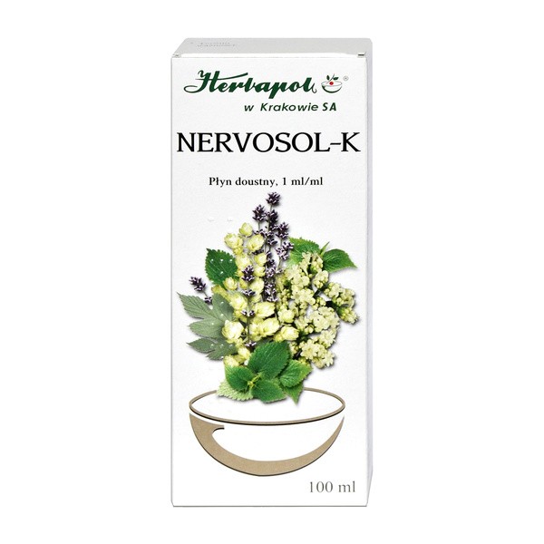 Nervosol K, płyn doustny, 100 ml (Herbapol Kraków) - Portal DOZ.pl