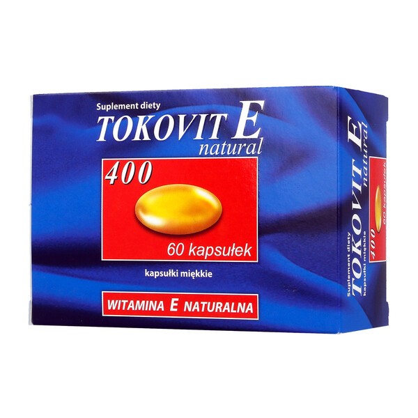 Tokovit E 400 natural, kapsułki miękkie, 60 szt.