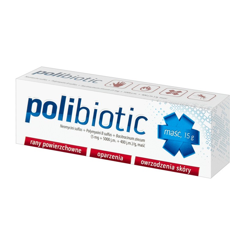 Polibiotic, (5 mg+5000 j.m.+400 j.m.g), maść, 15 g (tuba)