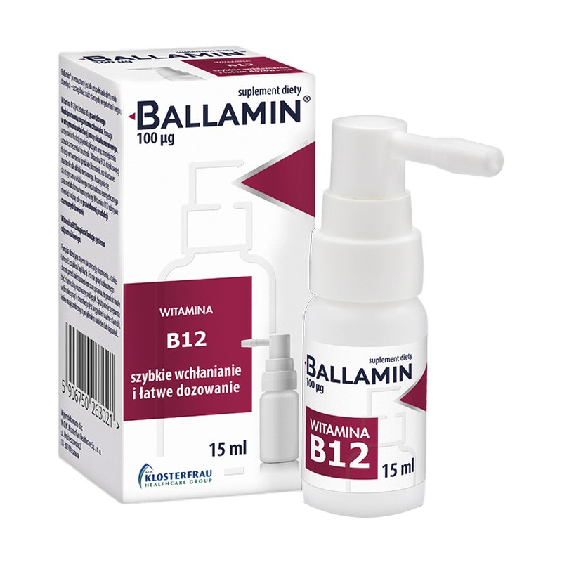 Ballamin, spray do stosowania w jamie ustnej, 15 ml