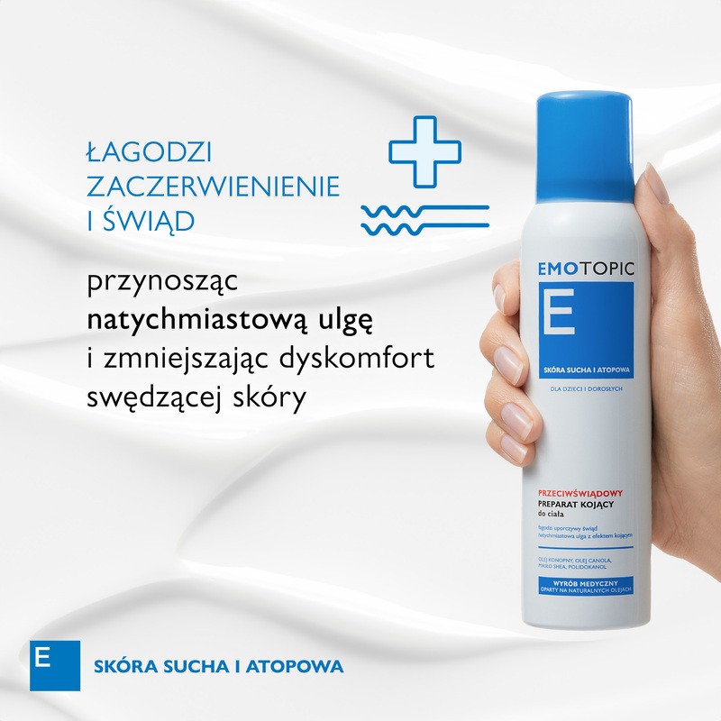 Emotopic, przeciwświądowy preparat kojący MED+, 150 ml