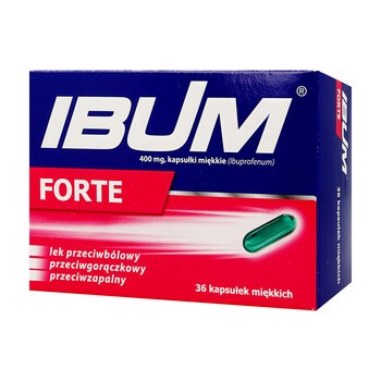 Ibum forte, 400 mg, kapsułki miękkie, 36 szt. - Portal DOZ.pl