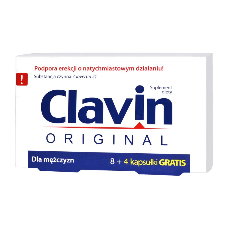 Clavin, kapsułki, 8 szt + 4 szt GRATIS