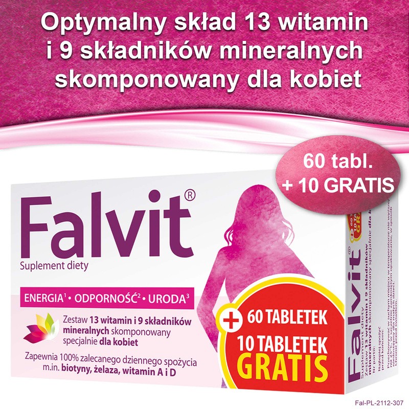 Falvit, tabletki, 60 szt. + 10 szt.