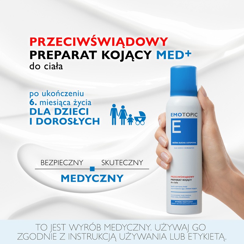 Emotopic, przeciwświądowy preparat kojący MED+, 150 ml