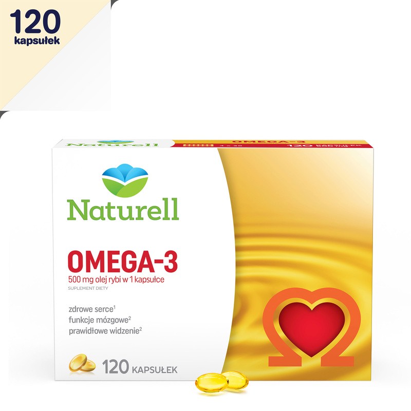 Naturell Omega-3, kapsułki, 120 szt.