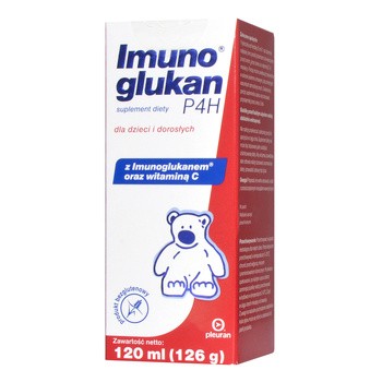 Imunoglukan P4H, płyn dla dzieci, 120 ml - Portal DOZ.pl