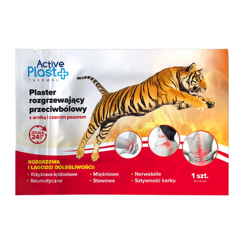 Active Plast Thermal, plaster rozgrzewający i przeciwbólowy, arnika i ...