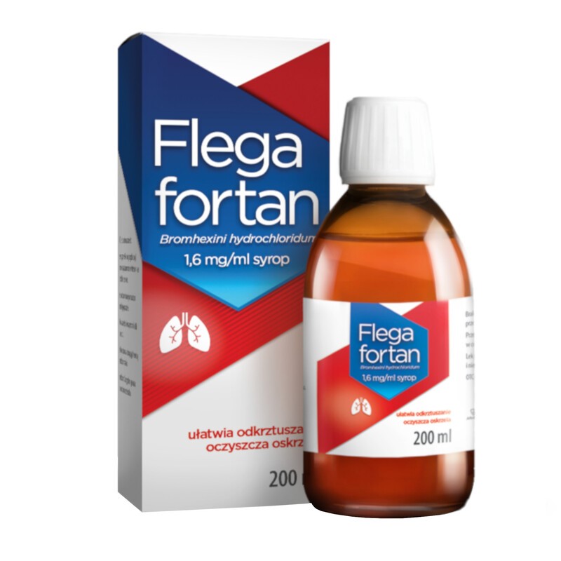 Flegafortan, 1,6 mg/ml, syrop, 200 ml