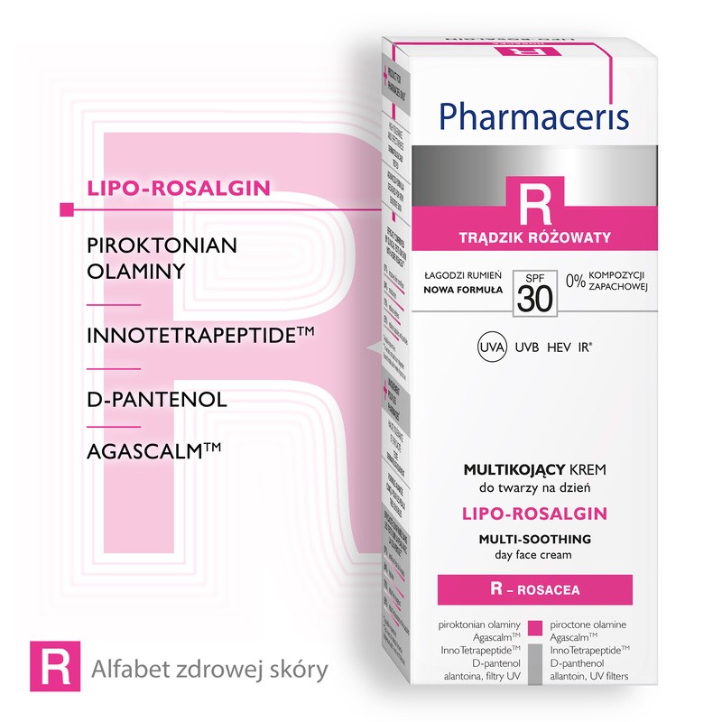 Pharmaceris R Lipo-Rosalgin, multikojący krem do twarzy na dzień SPF 30 ... Pharmaceris R Lipo-Rosalgin, multikojący krem do twarzy na dzień SPF 30 ...
