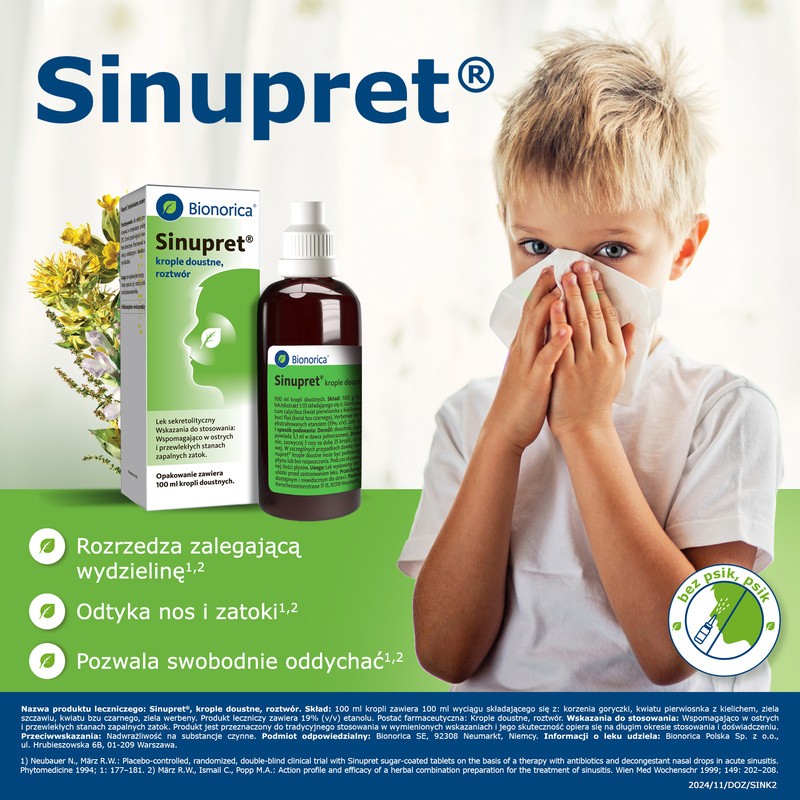 Sinupret, krople doustne, 100 ml
