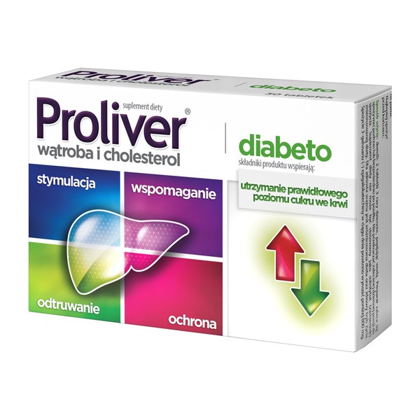 Proliver Diabeto, tabletki, 30 szt.
