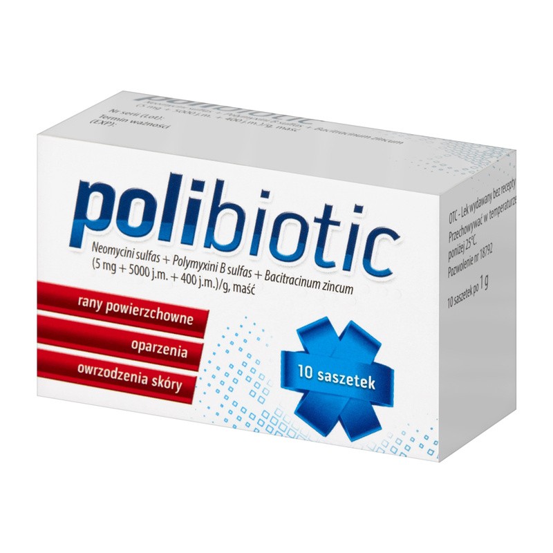 Polibiotic, maść w saszetkach, 1 g, 10 szt.