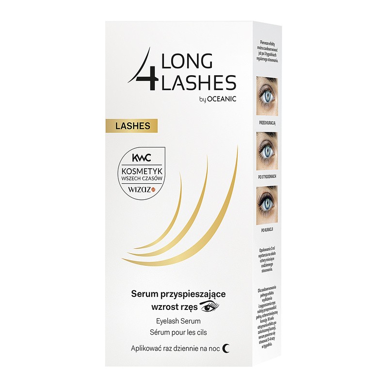 Long 4 Lashes, serum przyspieszające wzrost rzęs, 3 ml - Portal DOZ.pl
