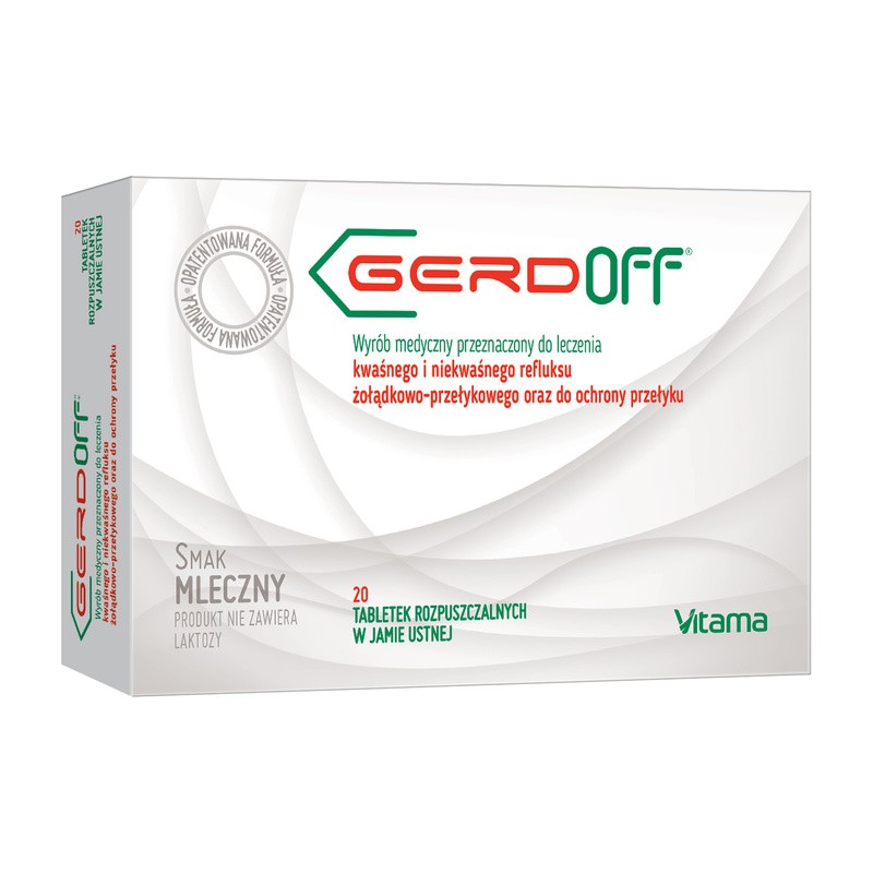 Gerdoff, tabletki rozpuszczalne w jamie ustnej, 20 szt.