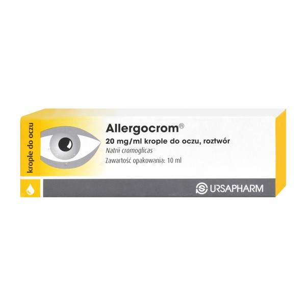 Allergocrom, 20 mg/ml, krople do oczu, 10 ml
