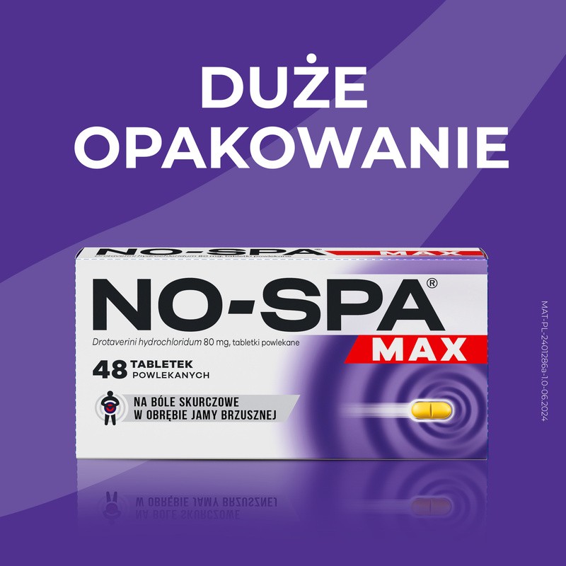 No-Spa Max, 80 mg, tabletki powlekane, 48 szt.