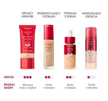 Bourjois Healthy Mix Clean, podkład, 55N Deep Beige, 30 ml