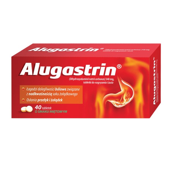 Alugastrin, 340 mg, tabletki do rozgryzania i żucia, 40 szt. - Portal ...