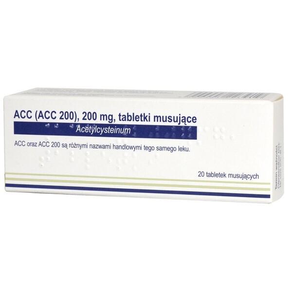 ACC, 200 mg, tabletki musujące, 20 szt. (import równoległy, Avrentim)