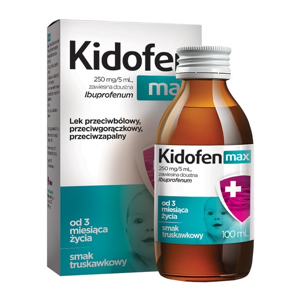 Kidofen max, 250 mg/5ml, zawiesina doustna, 100 ml - Portal DOZ.pl