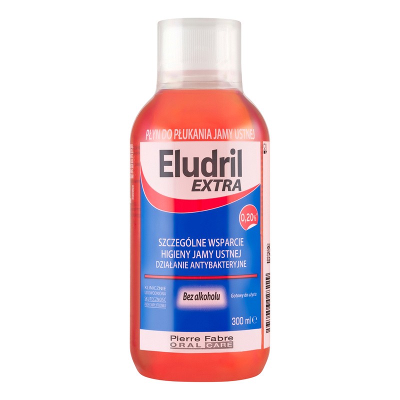 Eludril Extra, płyn do płukania jamy ustnej, 300 ml
