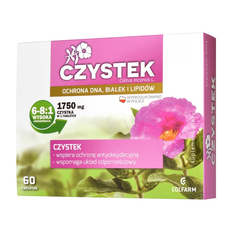 Czystek, tabletki, 60 szt. (Colfarm)