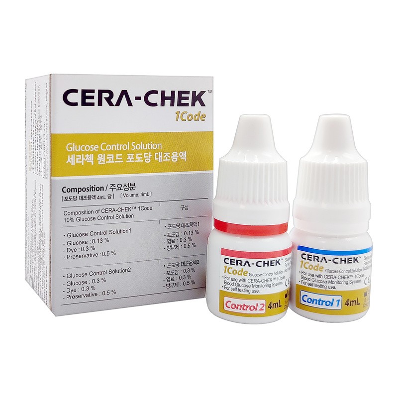 Cera-Chek 1 Code, płyn kontrolny, 2 x 4 ml