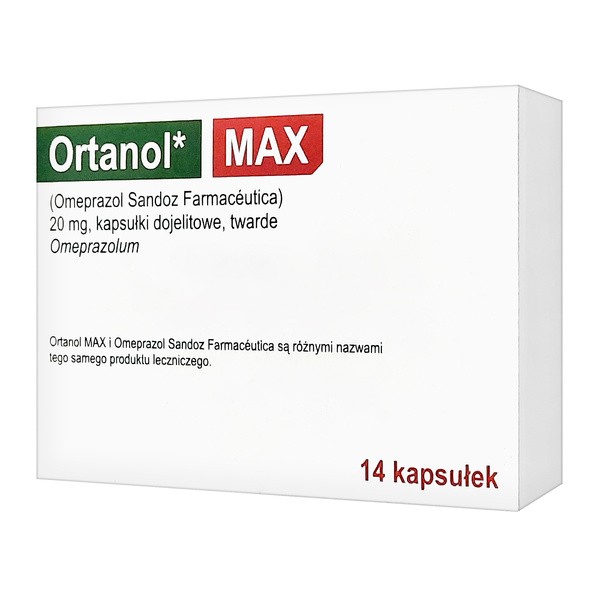 Ortanol Max, 20 mg, kapsułki dojelitowe twarde, (import równoległy ...