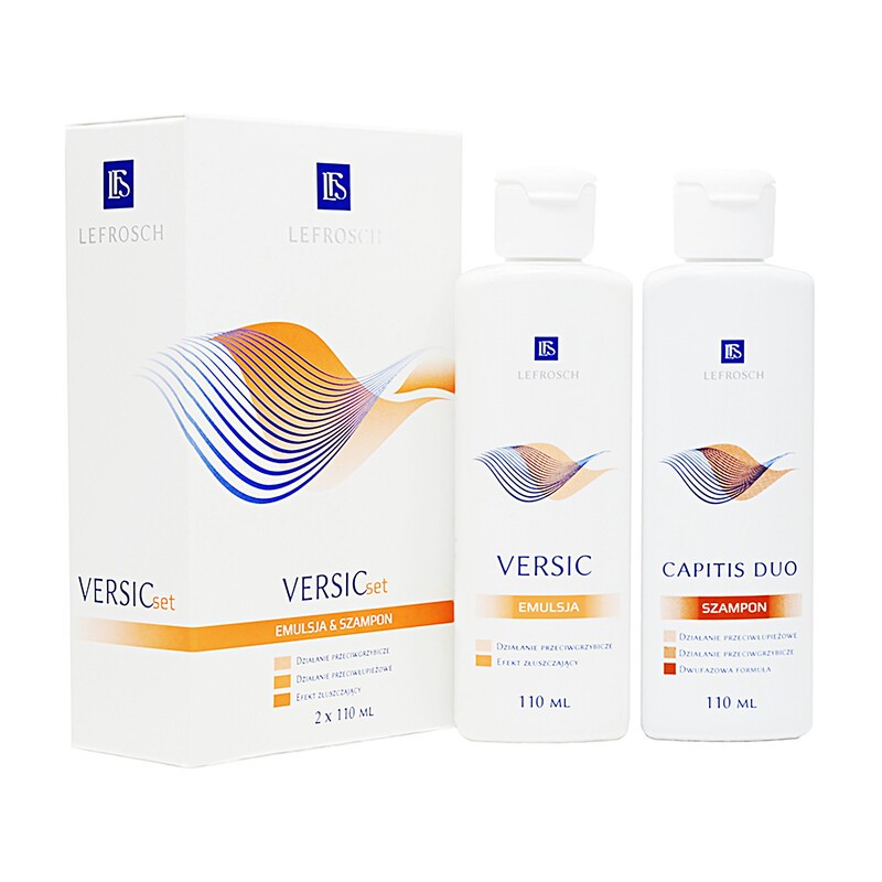 Versic Set, Capitis Duo, szampon, 110 ml + Versic, emulsja, 110 ml ...