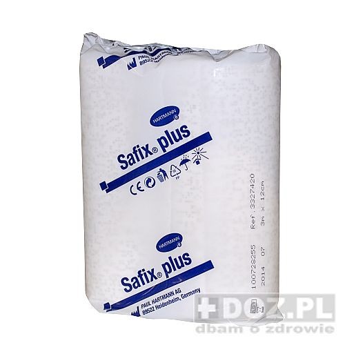 Opaska gipsowa, 3 m x 12 cm, Safix Plus, 2 szt